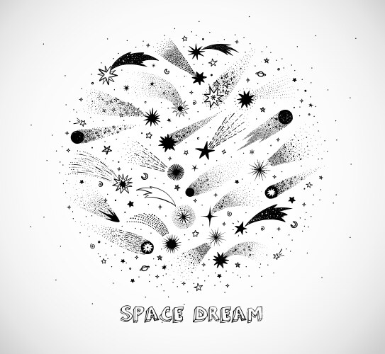 Shooting Star Circle Vector Images (over 1,500)