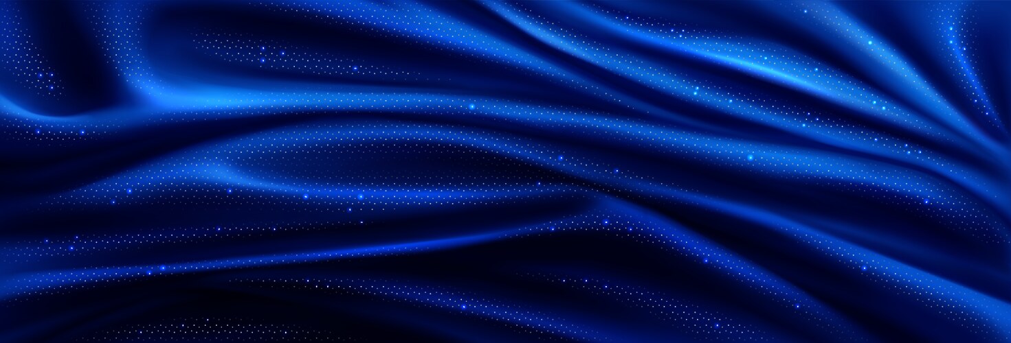 Blue fabric satin texture for background Vector Image