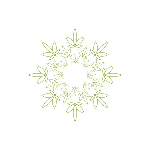 Classic design shape of the leaves Royalty Free Vector Image