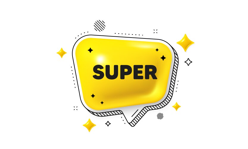 Super symbol special offer sign shield 3d banner Vector Image