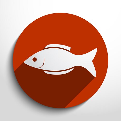 Red fish tail Vector Images & Graphics for Commercial Use | VectorStock