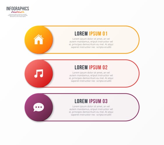 Light pricing table with 3 options and one Vector Image