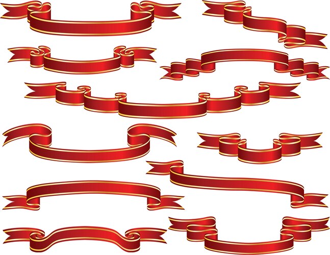 Multicolor ribbons Royalty Free Vector Image - VectorStock