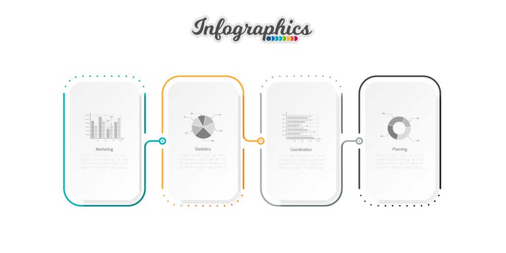 Infographic timeline template for chart diagram Vector Image