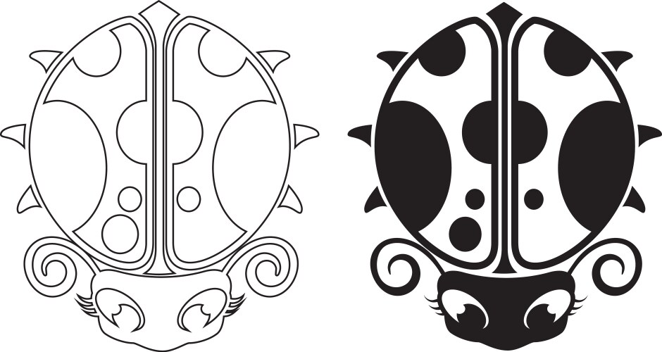 Cute ladybugs Royalty Free Vector Image - VectorStock