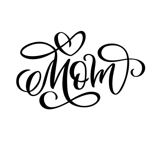 Mum lettering Royalty Free Vector Image - VectorStock