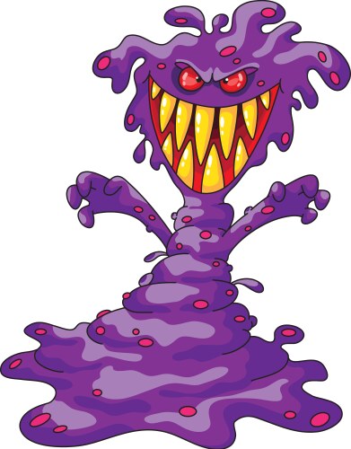 Scary monster Royalty Free Vector Image - VectorStock