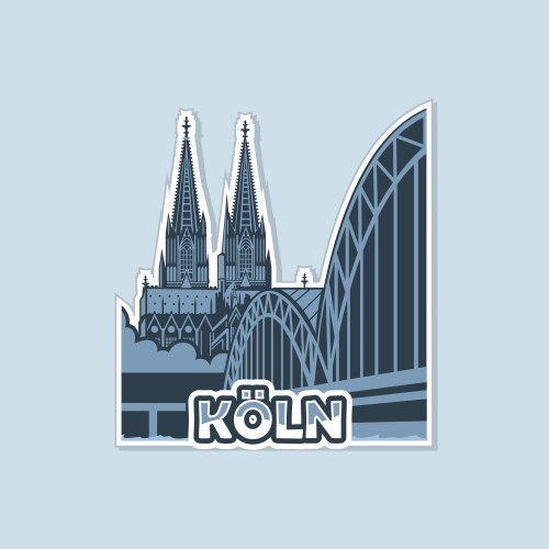 Cologne Cathedral Icon Germany Vector Images (over 130)