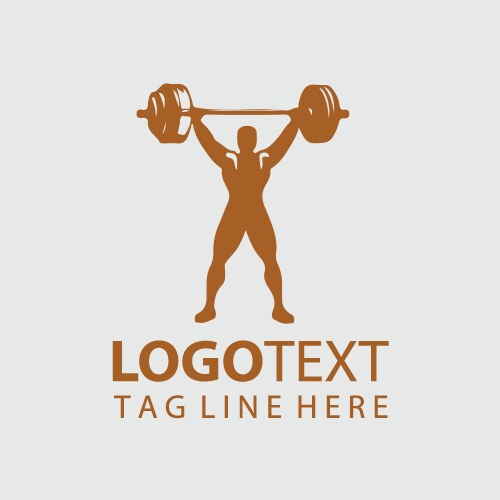 Weight lifting logo Royalty Free Vector Image - VectorStock