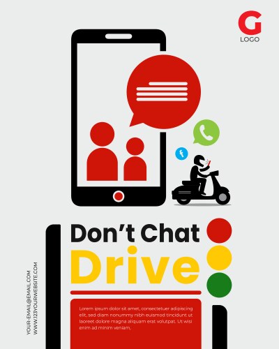 Safe drive save life concept Royalty Free Vector Image