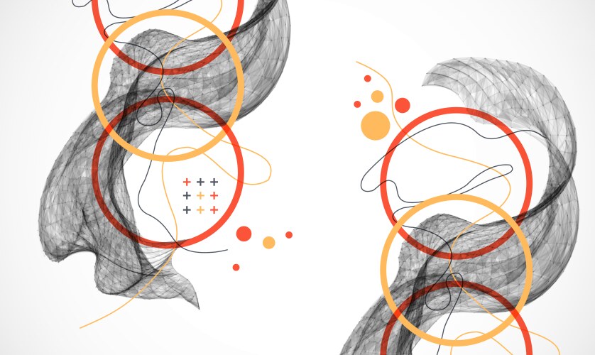 Science horizontal background Royalty Free Vector Image