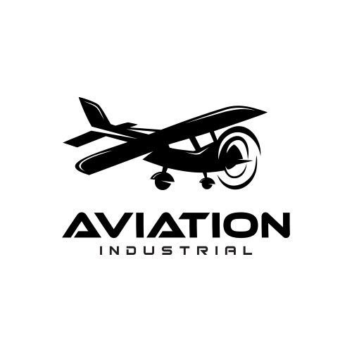 Stealth logo aircraft airplane logotype Royalty Free Vector