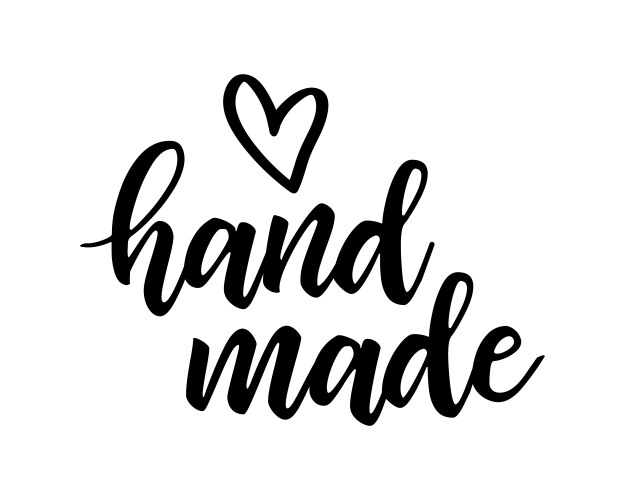 With love hand lettering handmade calligraphy Vector Image
