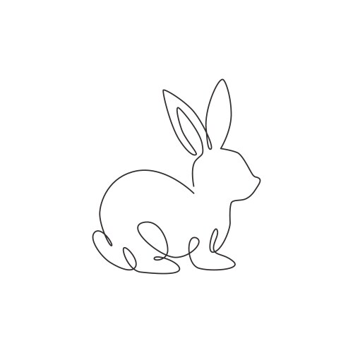 Rabbit Line Drawing Vector Images (over 10,000)