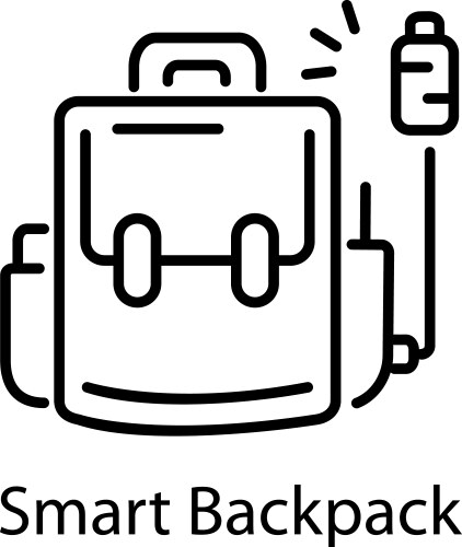 Travel backpack Royalty Free Vector Image - VectorStock