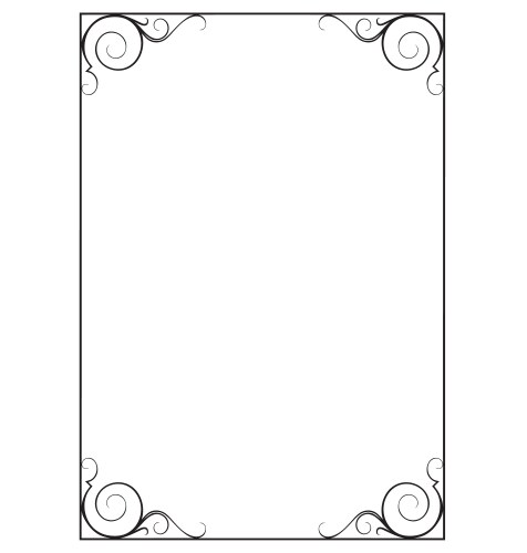 Decorative page border Royalty Free Vector Image