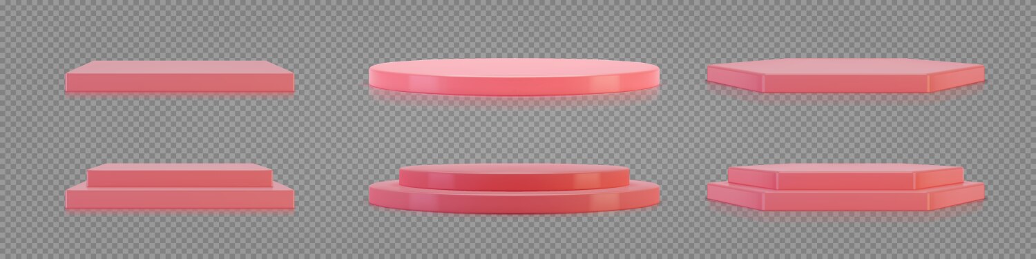 Empty black plinth for product presentation Vector Image