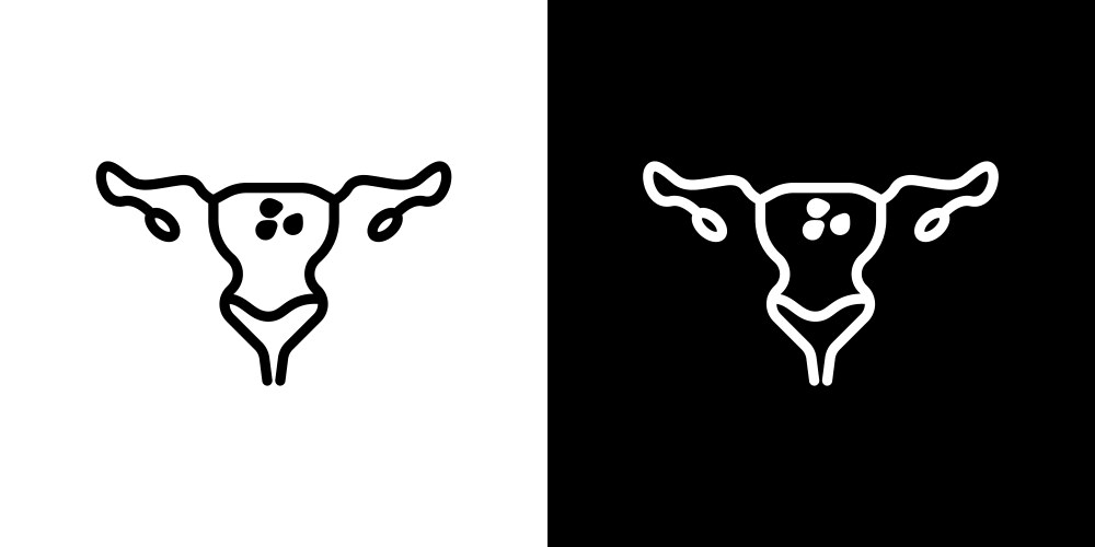 Pelvic inflammatory disease icon set on white Vector Image