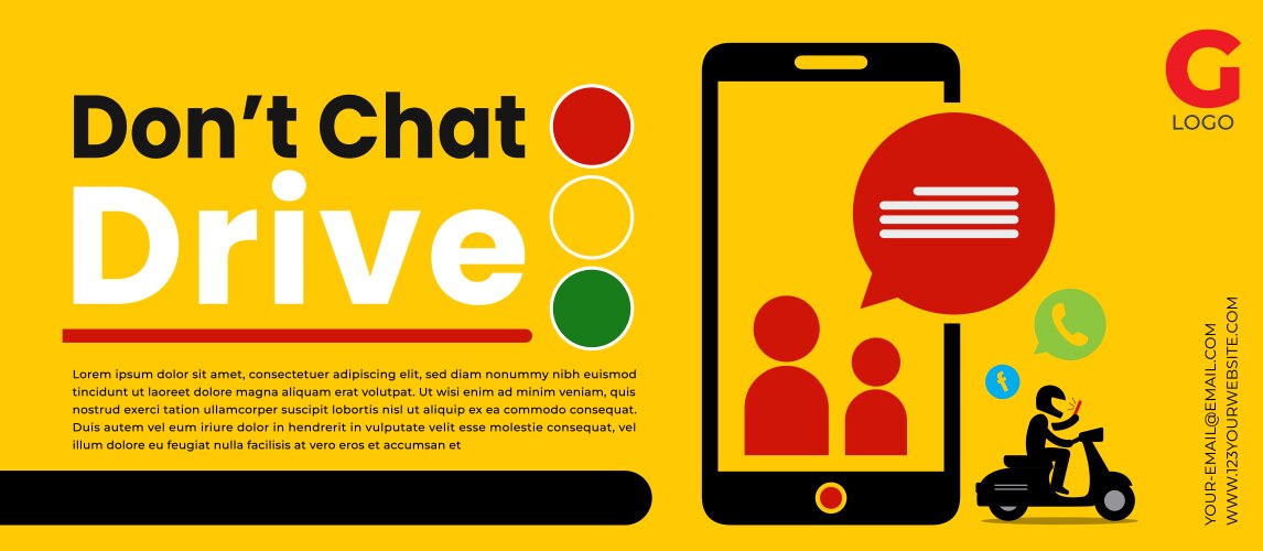 Safe drive save life concept Royalty Free Vector Image