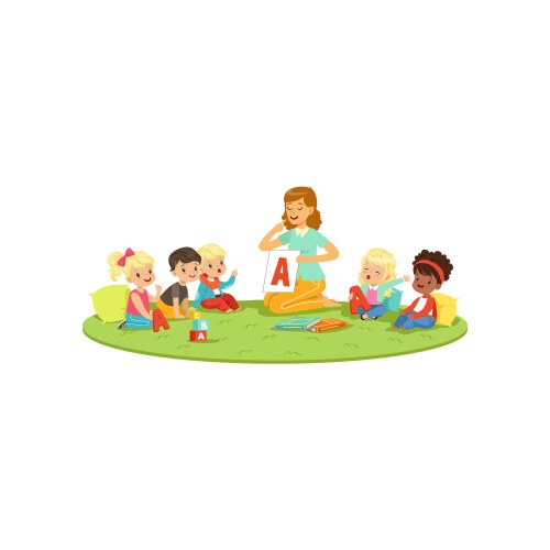 Kids Sitting on Carpet Vector Images (over 240)