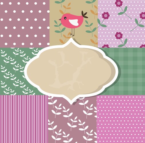 Scrapbook background Royalty Free Vector Image
