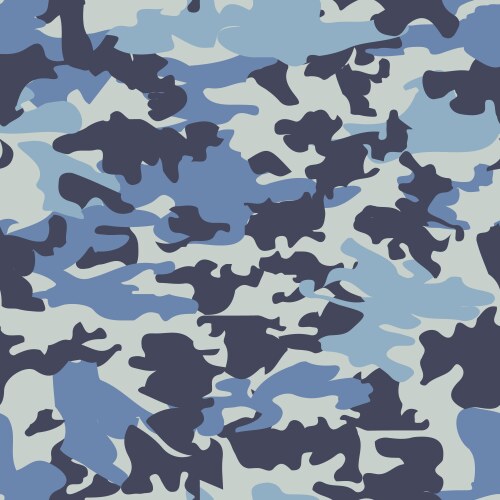 Camo military in blue gray color Royalty Free Vector Image