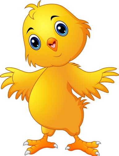 Cute chicken cartoon Royalty Free Vector Image