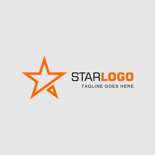 Star brand logo template design Royalty Free Vector Image