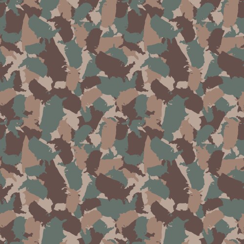 Seamless woodland camo pattern Royalty Free Vector Image
