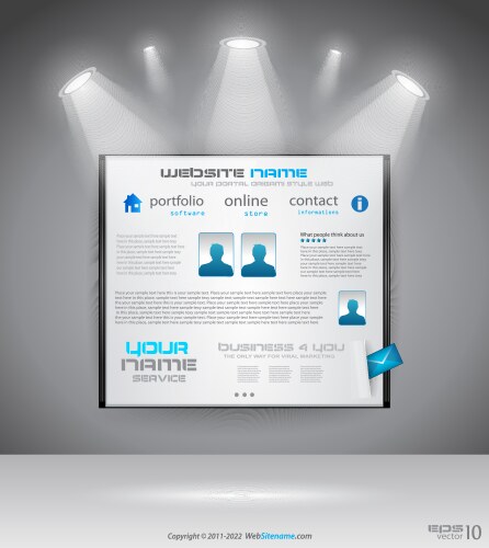 Led panel lighting up showing round bulbs Vector Image