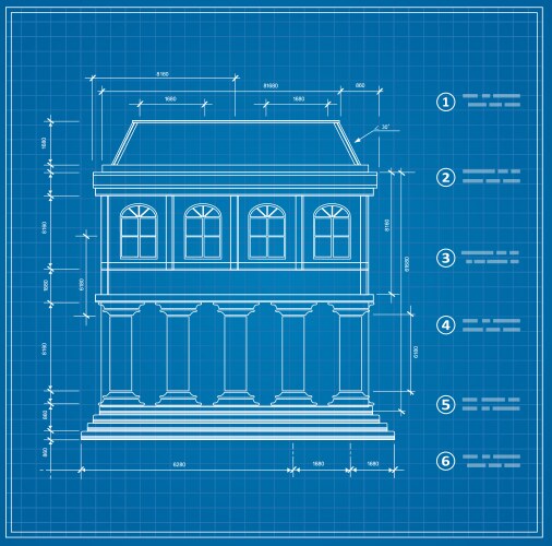Blueprint Royalty Free Vector Image - VectorStock