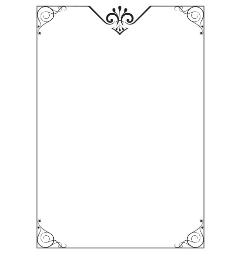 Page border a4 design for project Royalty Free Vector Image