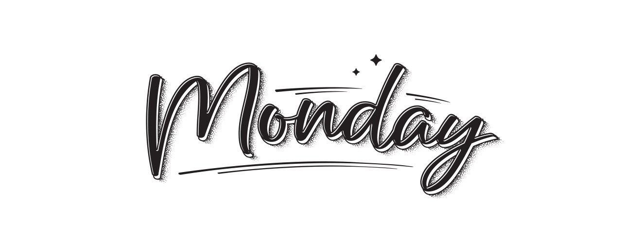 Monday Word Art Vector Images (over 510)