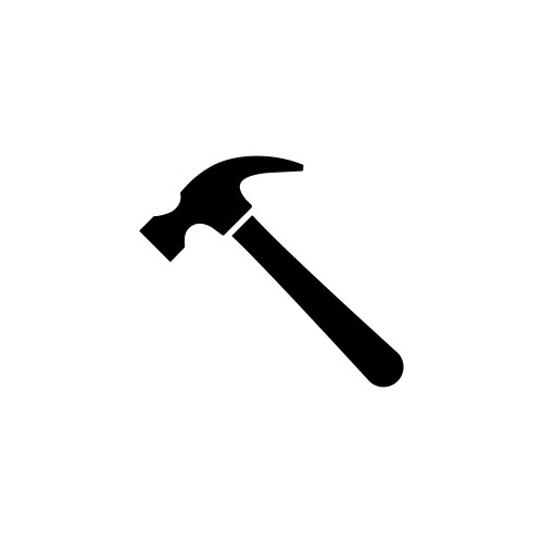 House hammer icon simple style Royalty Free Vector Image