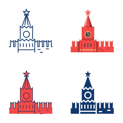 Kremlin Moscow Architecture Vector Images (over 2,100)