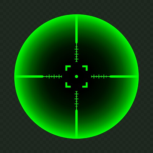 Various weapon night sights sniper rifle optical Vector Image