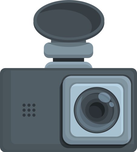 Car dvr icon dashboard camera dashcam for video Vector Image