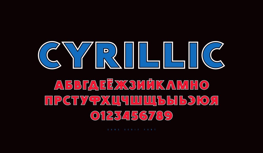Chisel font Royalty Free Vector Image - VectorStock