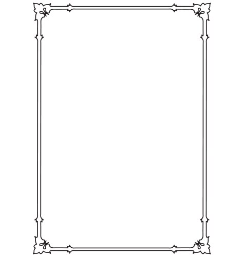 Decorative page border Royalty Free Vector Image