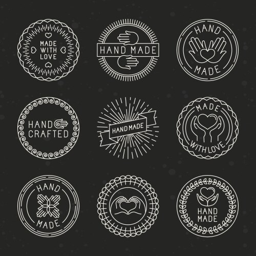 Set of premium labels Royalty Free Vector Image