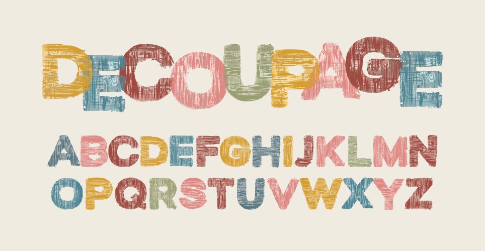 Braided Font Vector Images (over 120)