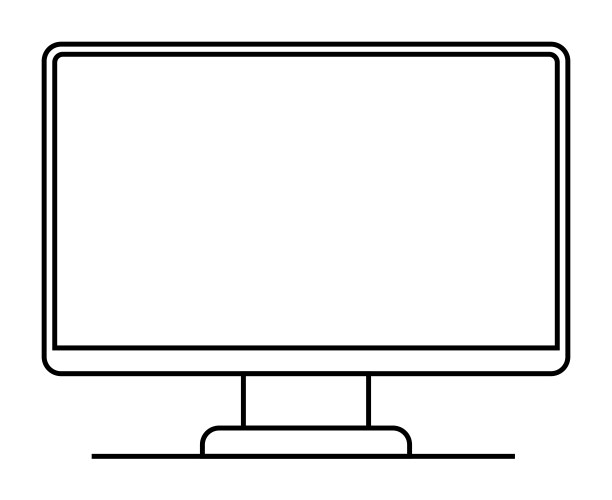 Computer Monitor Outline Vector Images (over 77,000)