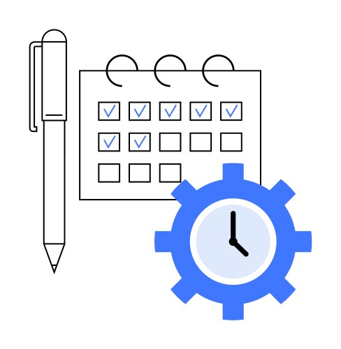 Simple calendar with highlighted dates ideal Vector Image