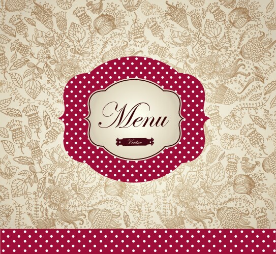 Restaurant menu background Royalty Free Vector Image