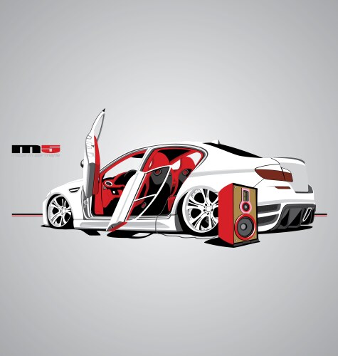 Bmw e34 Royalty Free Vector Image - VectorStock