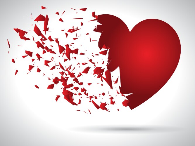 Plastered heart Royalty Free Vector Image - VectorStock