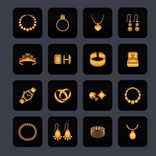 Jewelry icon outline Royalty Free Vector Image