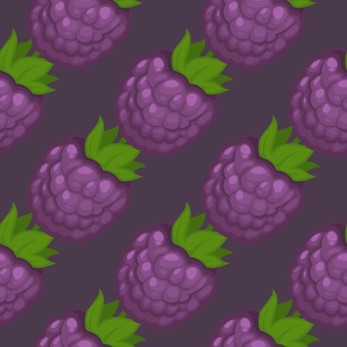 Blackberry seamless pattern featuring Royalty Free Vector