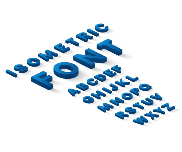 Isometric Alphabet Vector Images (over 7,900)
