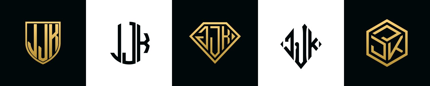 Initial letters jst logo designs bundle Royalty Free Vector